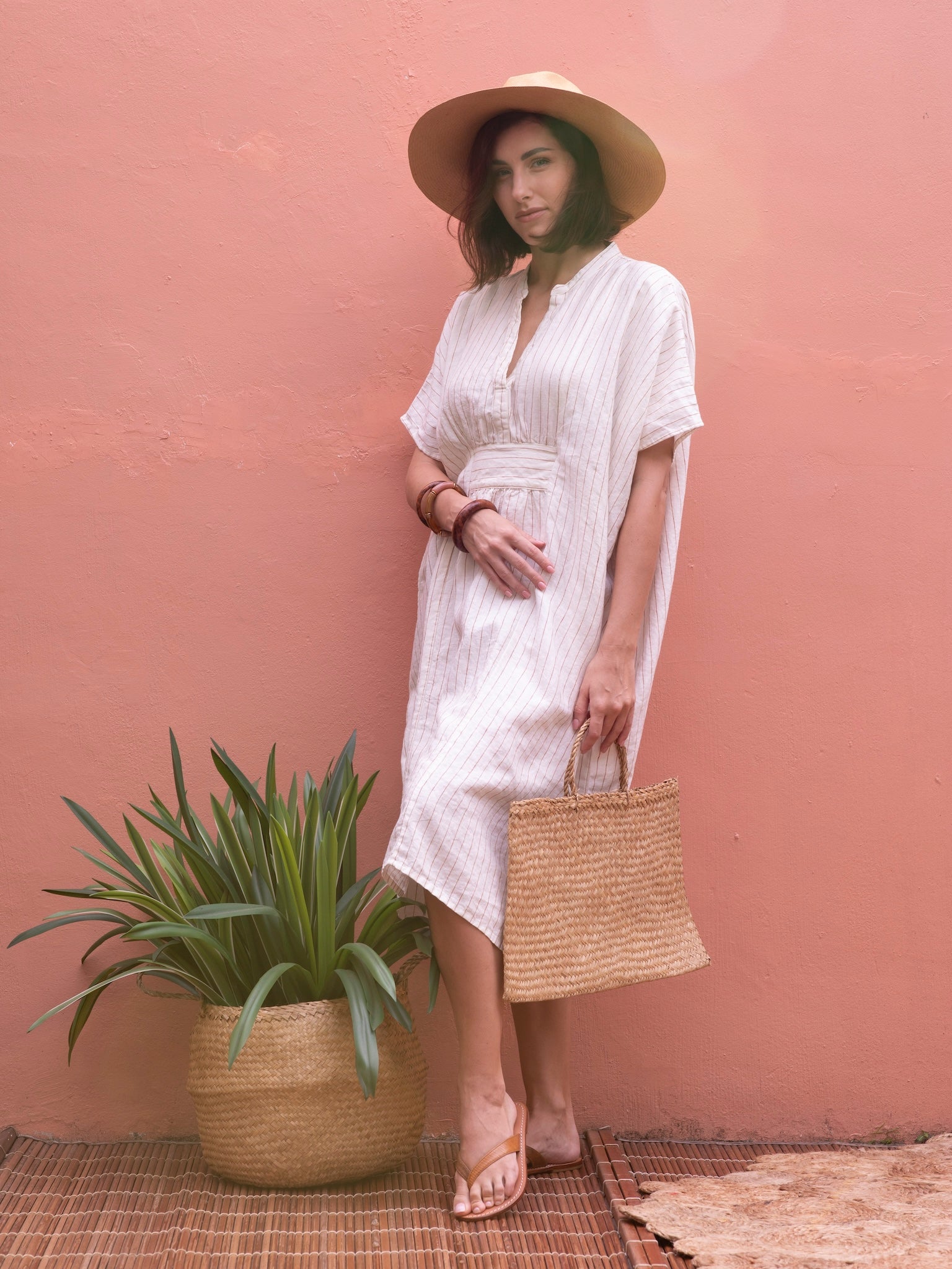 Kaftan - Ginger Stripes – EDITION LIMITEE Singapore
